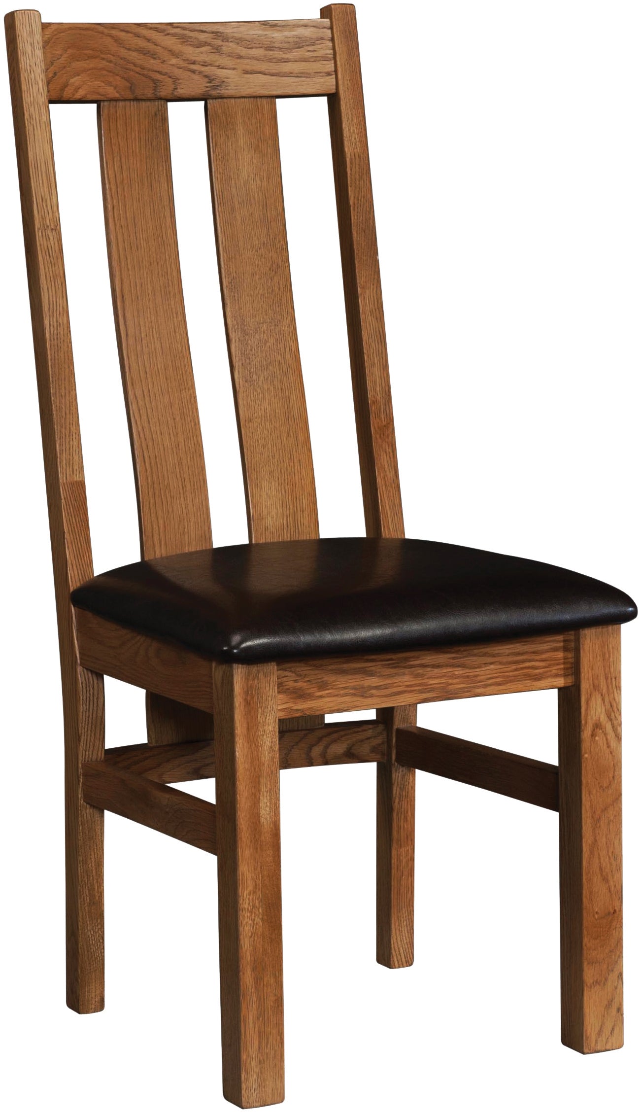 Drayton Rustic Ladder Back Chair (PU Seat)