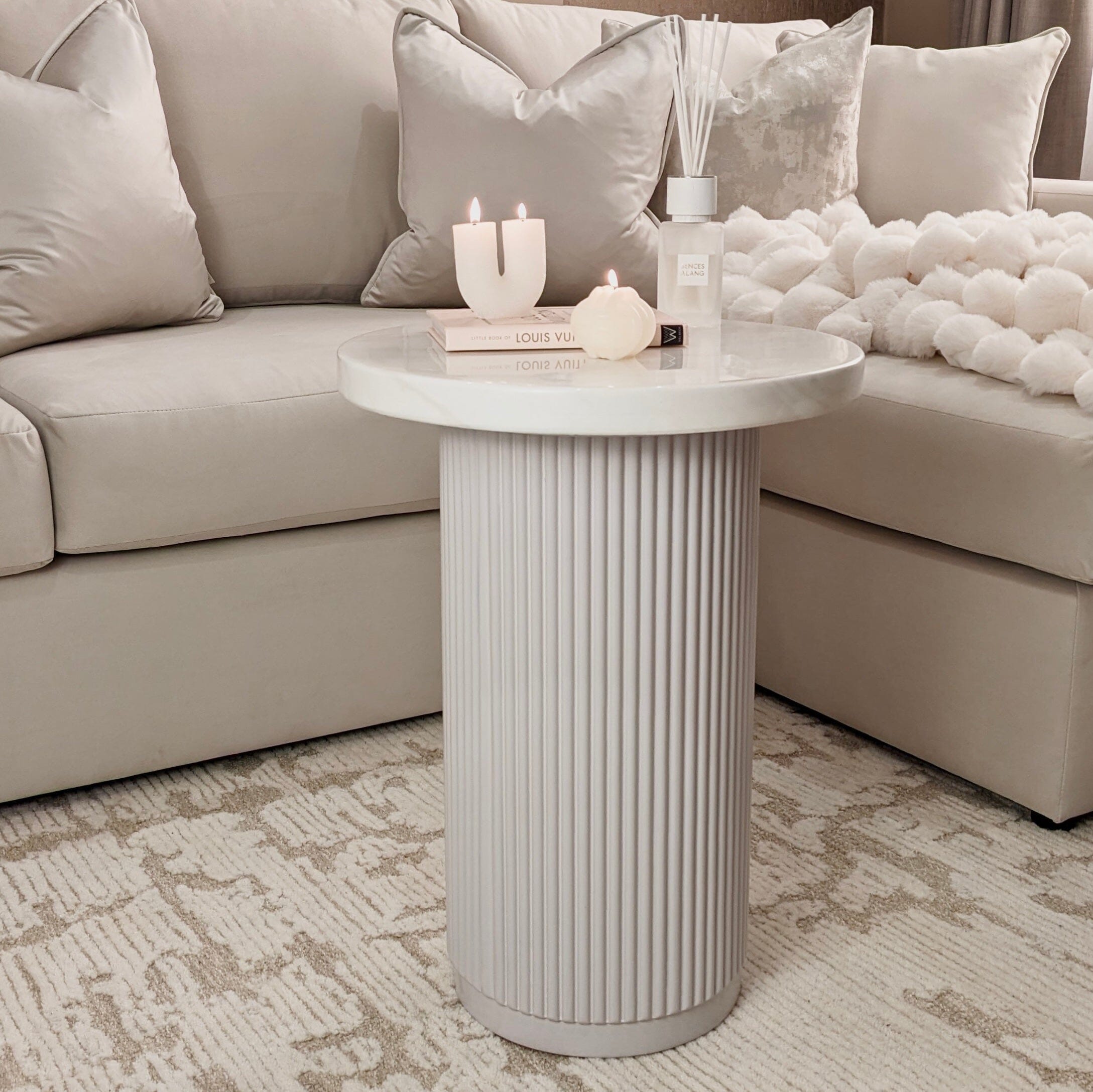 Portobello Marble Side Table | Bridgnorth Furniture